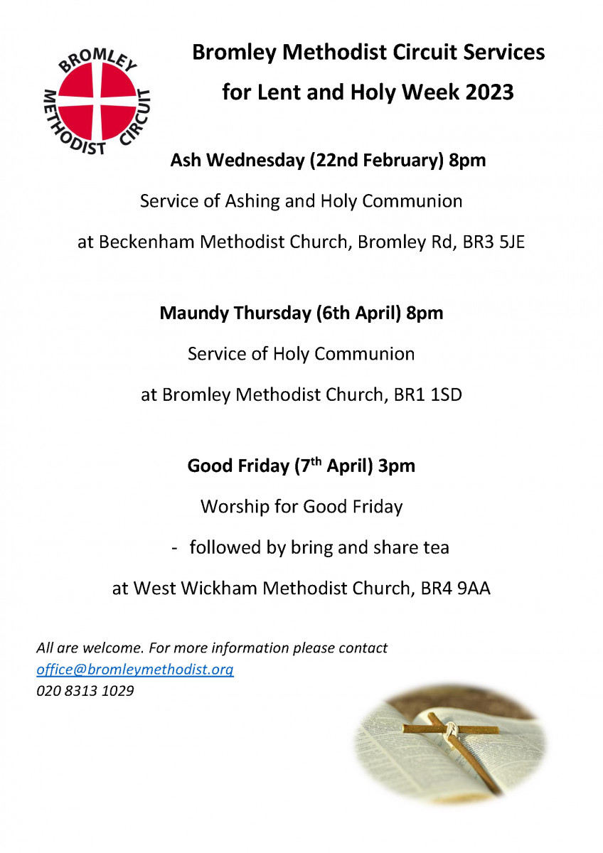 Beckenham Methodist Church | Worship & Special Events